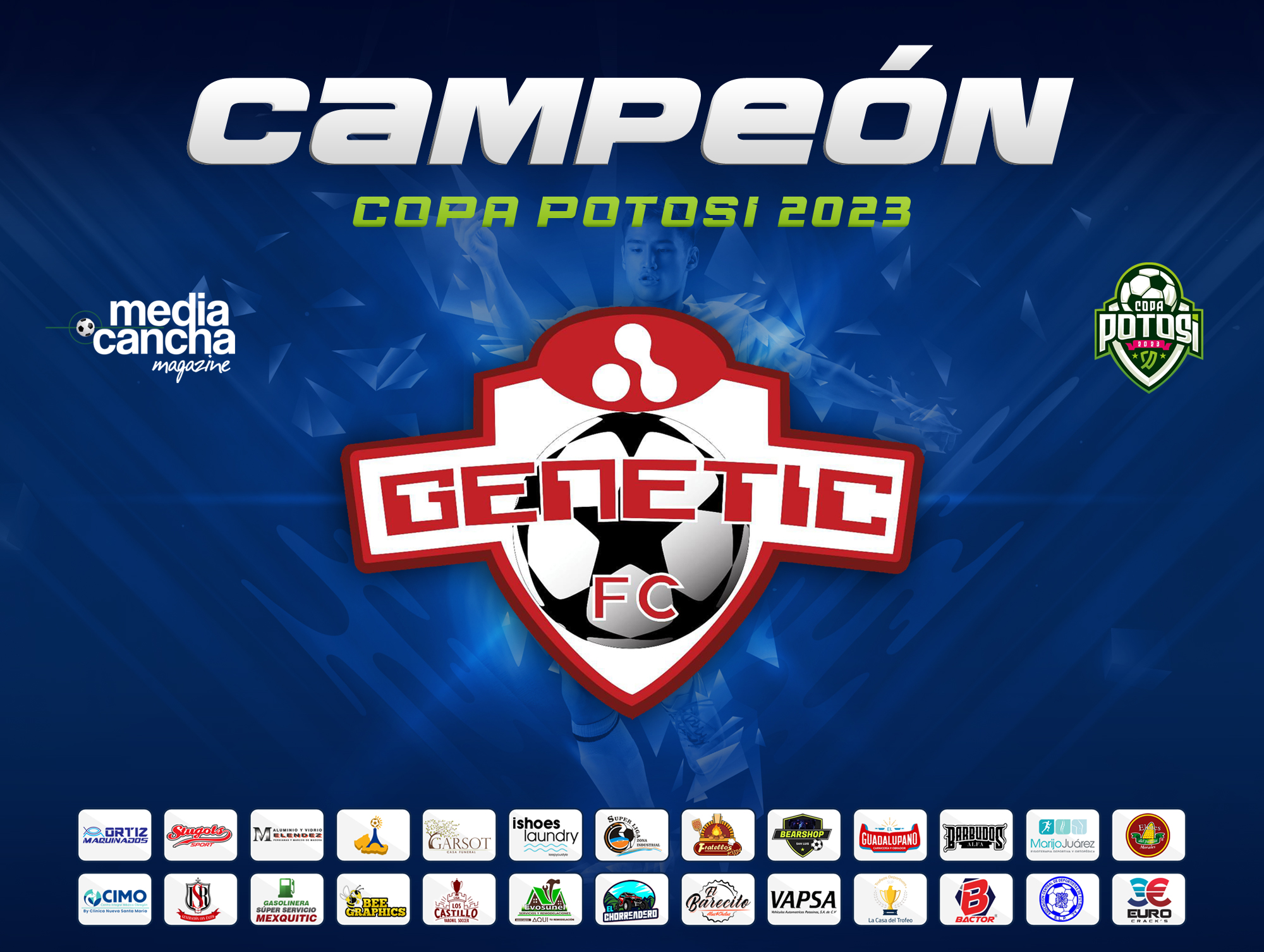 Genetic RM es tricampeón de la Copa Potosí – Media Cancha SLP